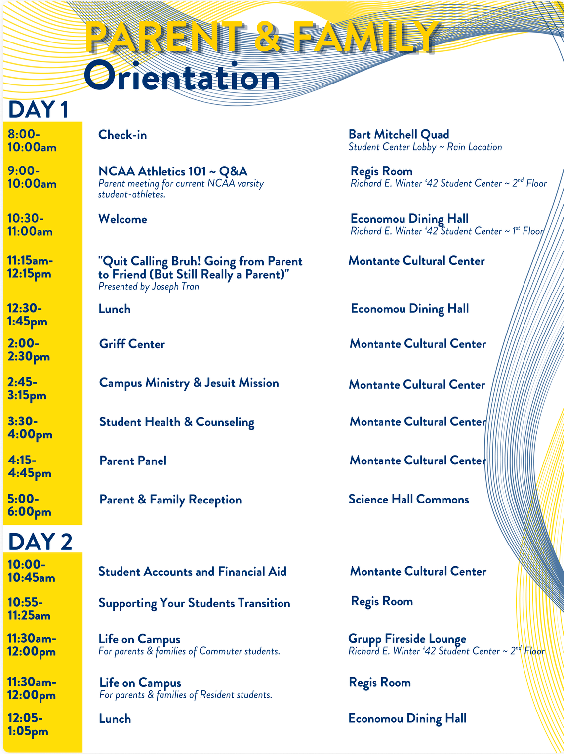 Parent & Family New Griff Orientation | Canisius University - Buffalo, NY